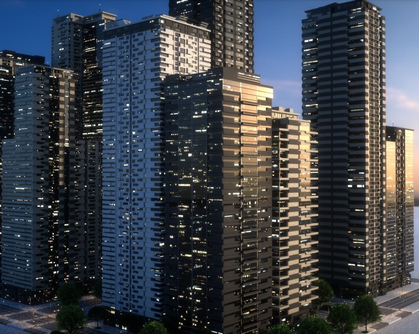 City Block Type B40 3D model | CGTrader