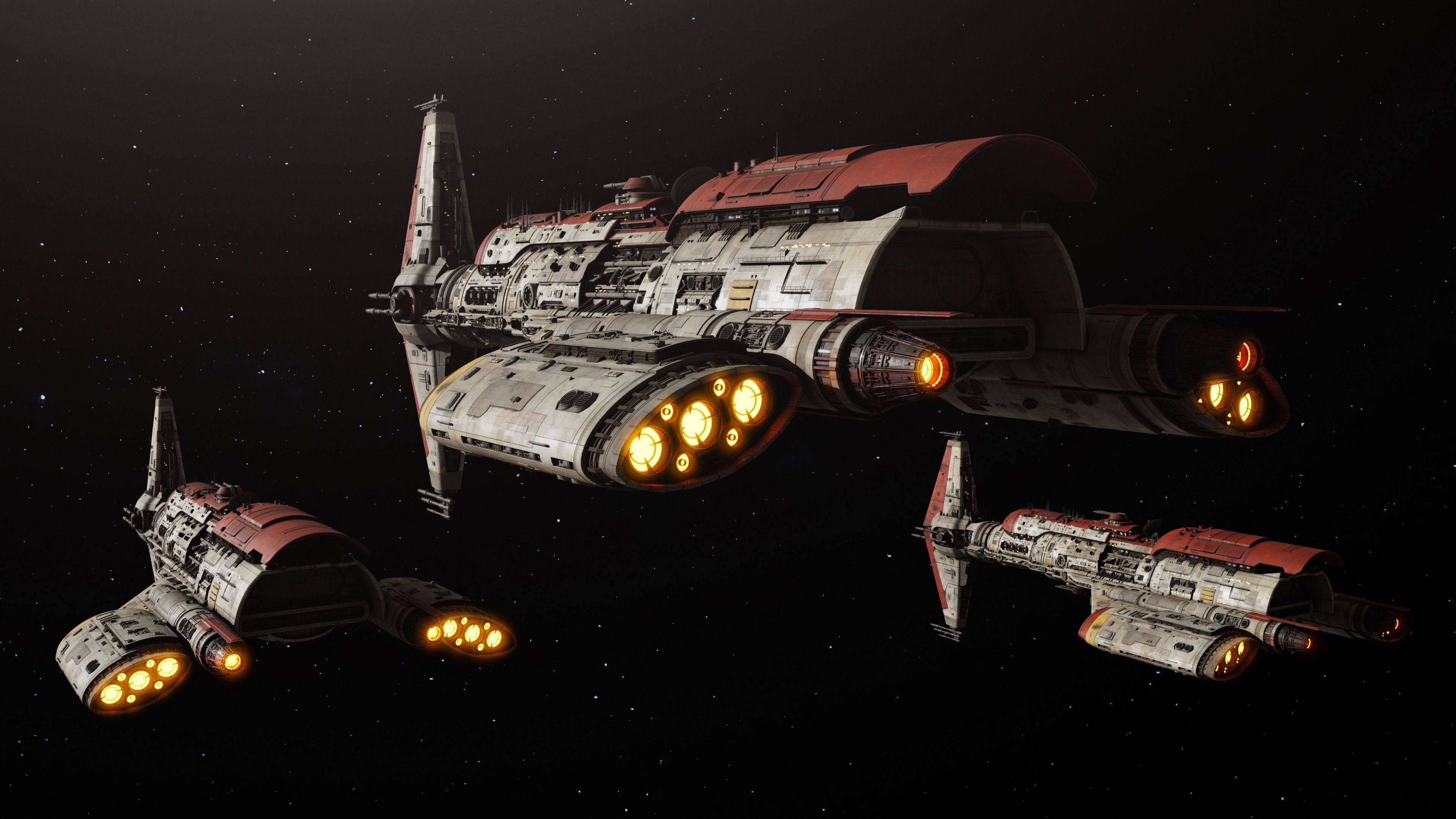 Star Wars Knights of the Old Republic Hammerhead Cruiser 3D model ...