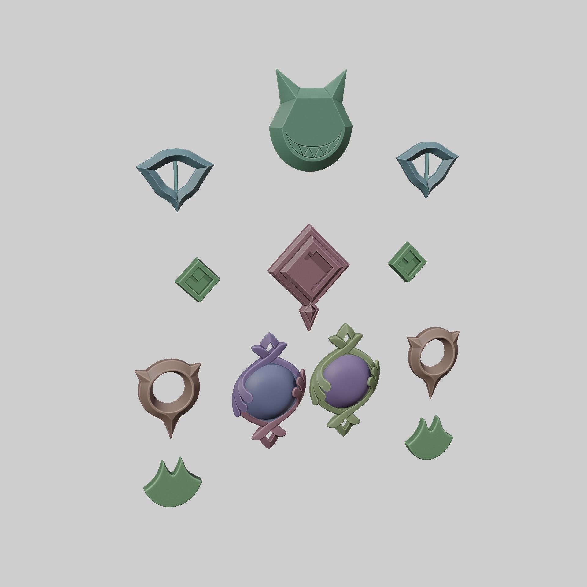 Lyney Cosplay Set Genshin Impact 3D model 3D printable | CGTrader