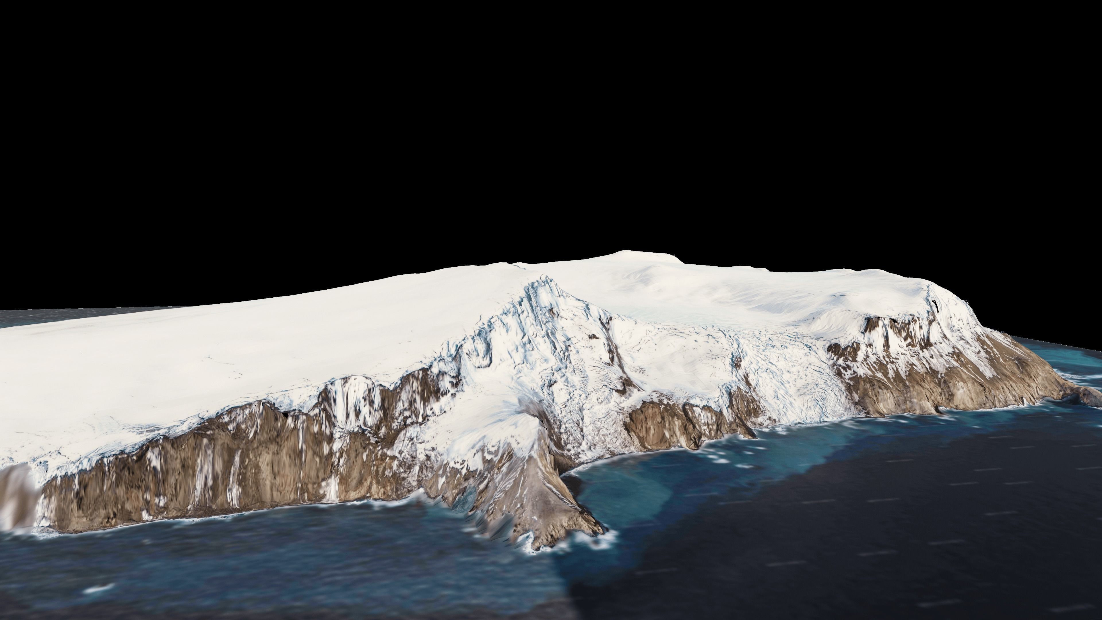 Bouvet Island 3d Model Terrain 3D model | CGTrader