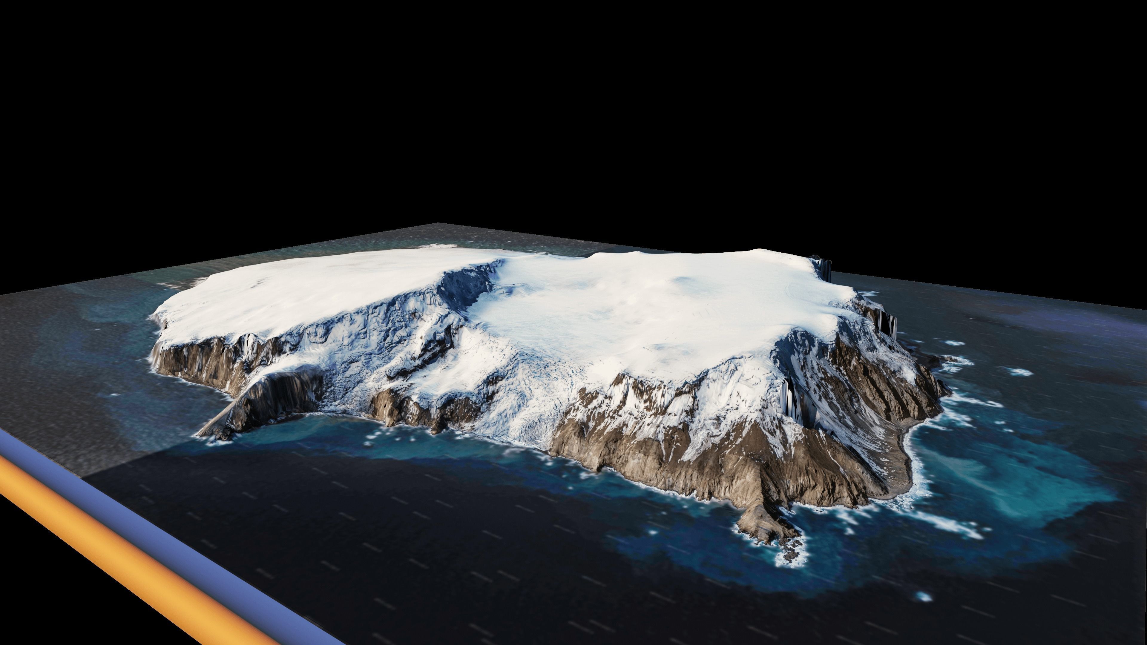 Bouvet Island 3d Model Terrain 3D model | CGTrader