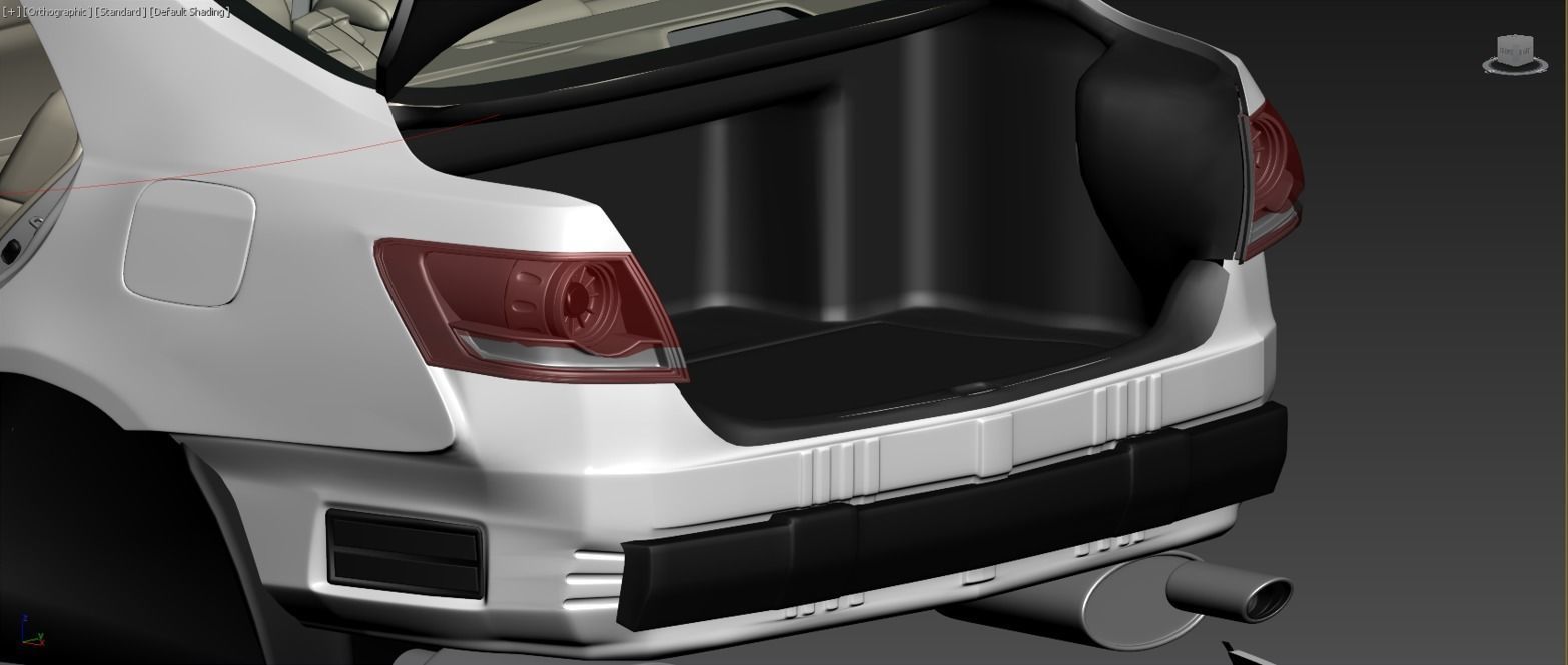 Toyota Aurion 2007 - 2011 with engine and bumpers support 3D model ...
