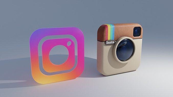 Instagram Logos 4K Textures 3D model | CGTrader