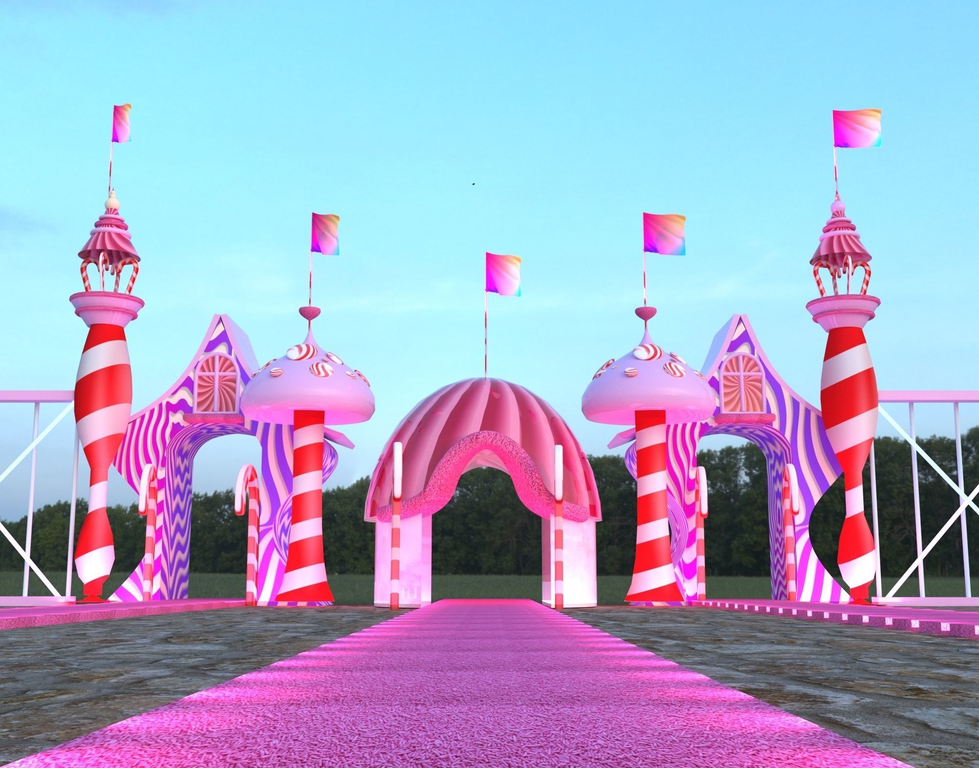 Candy Gate 3D model | CGTrader