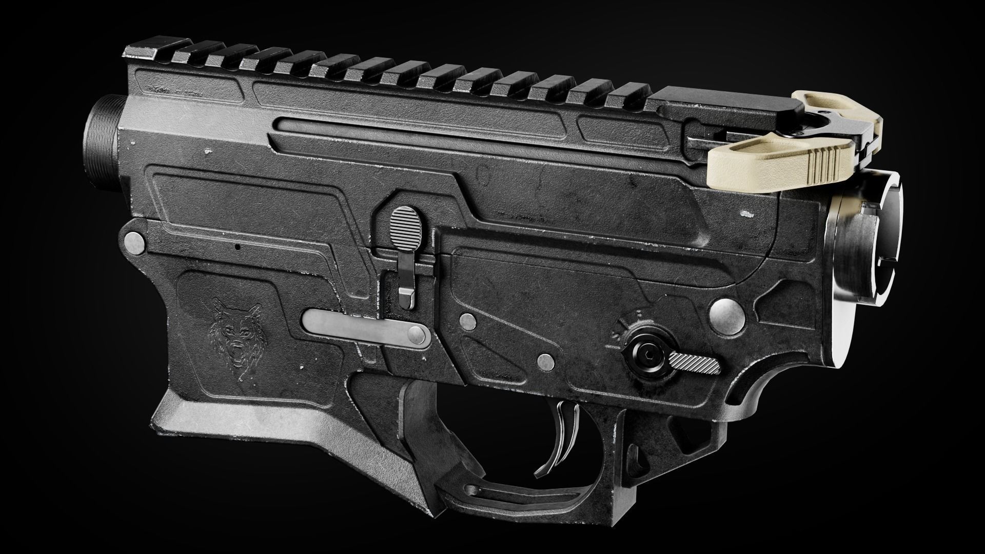 3D model Custom Modular Assault Rifle AR-15 VR / AR / low-poly | CGTrader