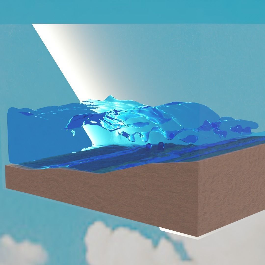 3D model aquarium water VR / AR / low-poly | CGTrader