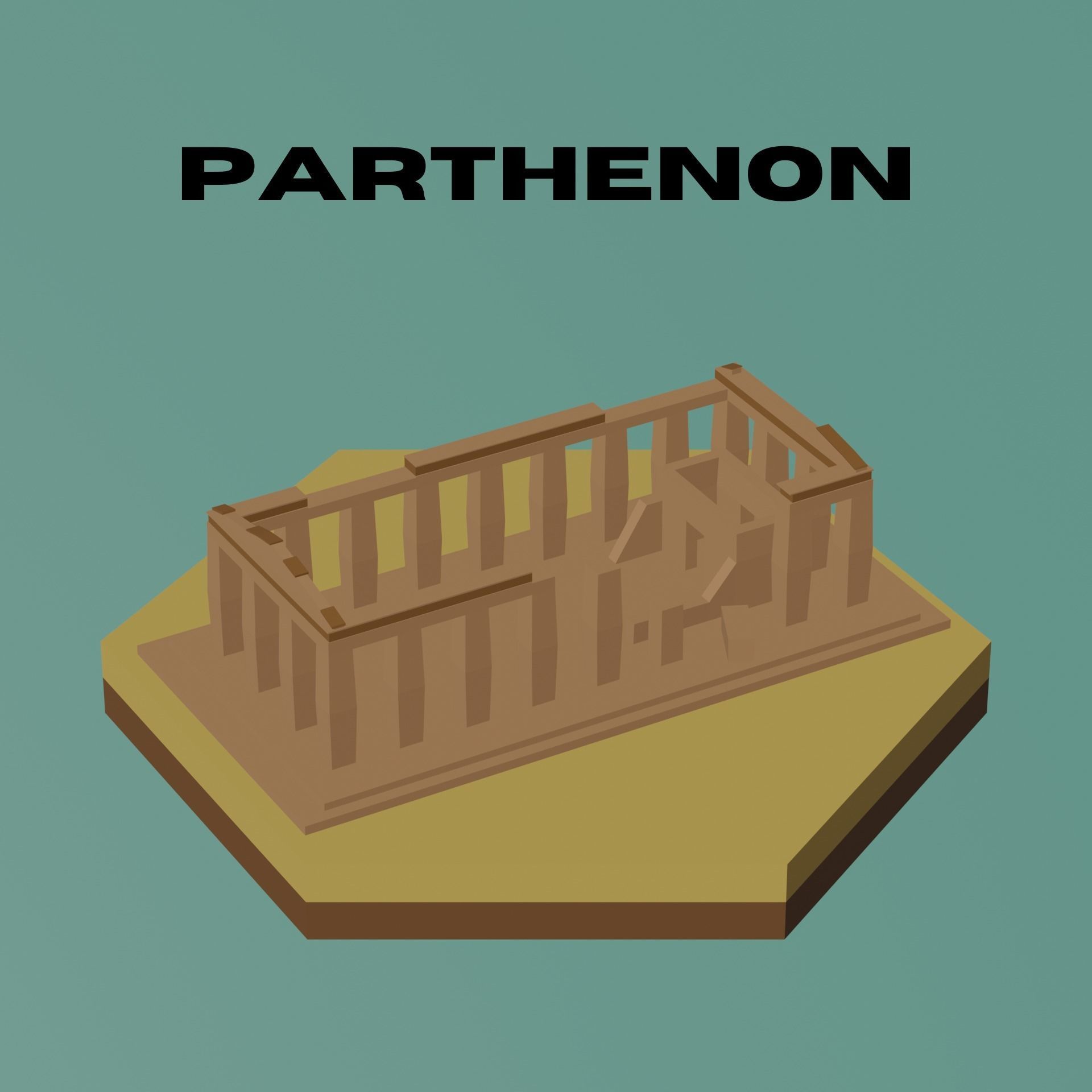 3D model Pack Landmarks miniatures VR / AR / low-poly | CGTrader