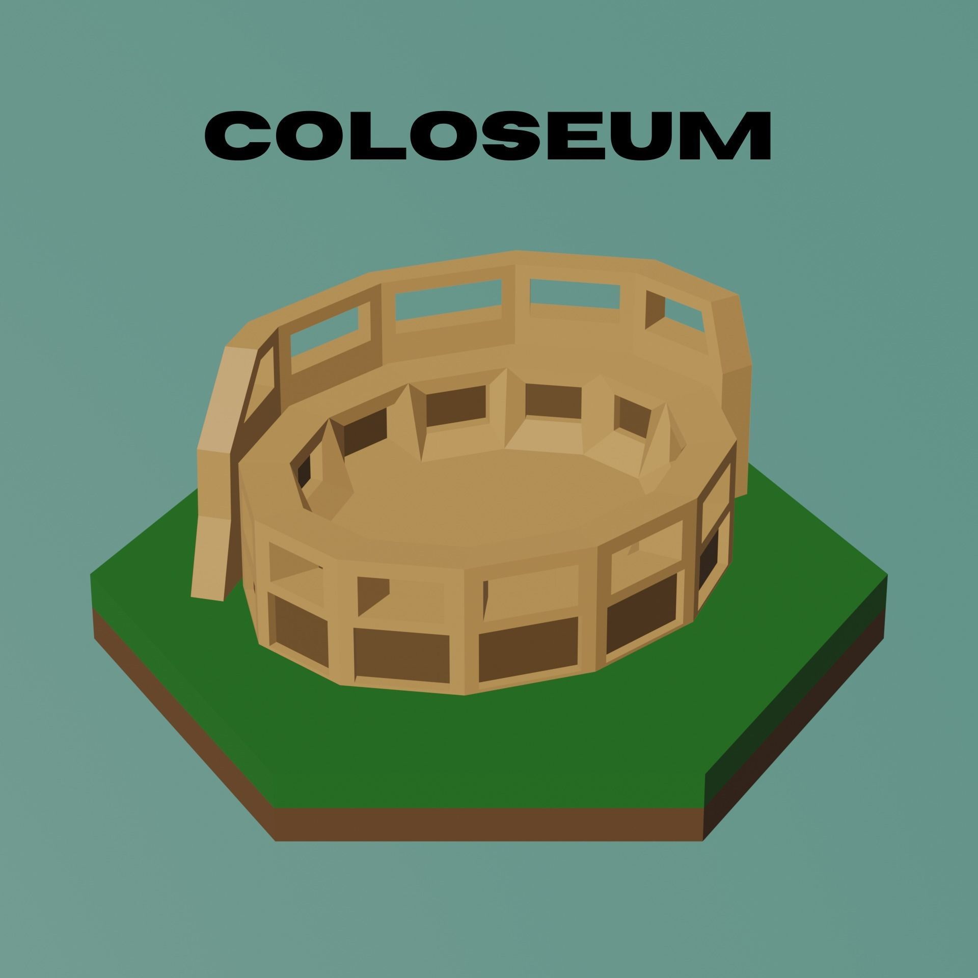 3D model Pack Landmarks miniatures VR / AR / low-poly | CGTrader