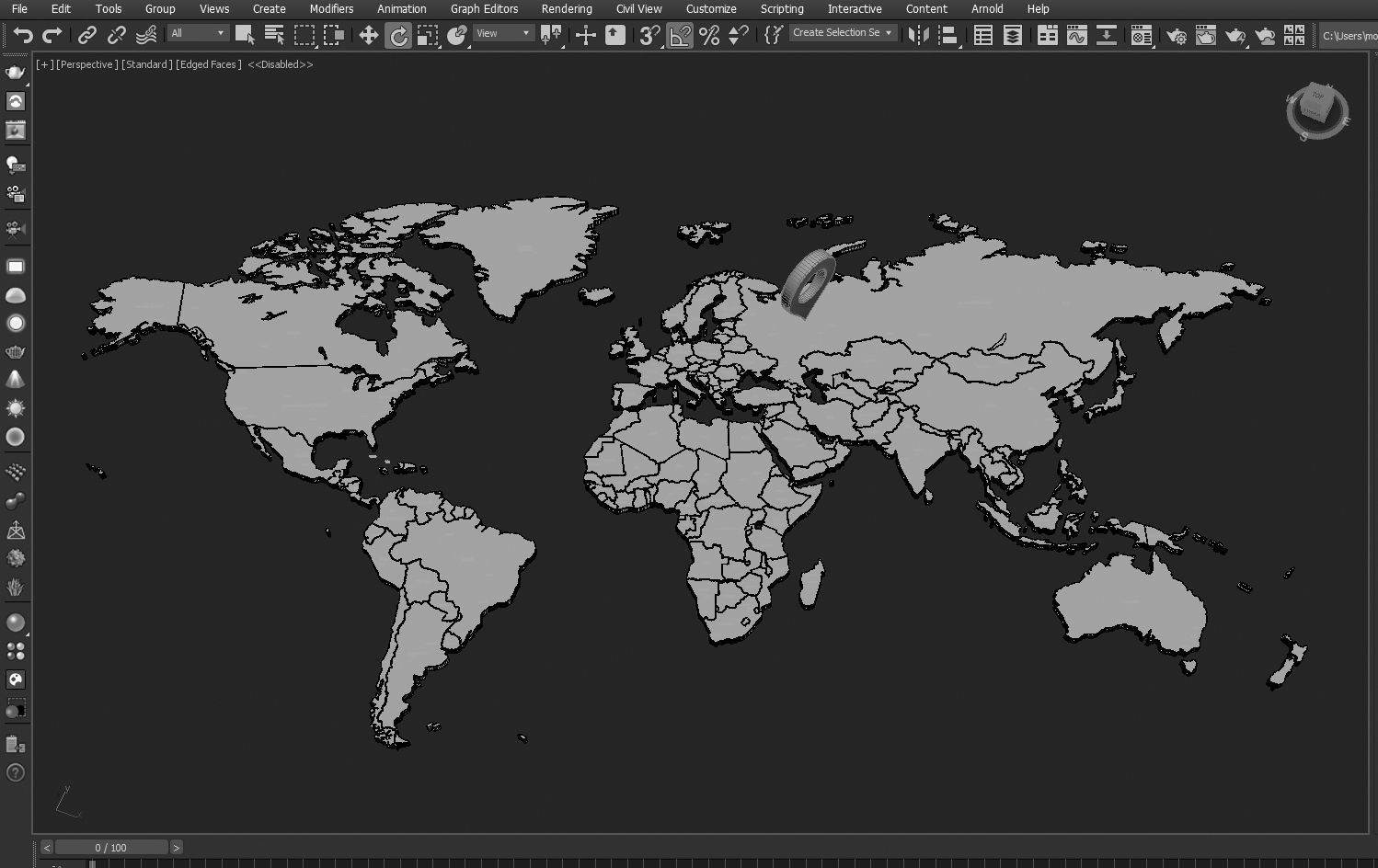 World map 3D model with country names 3D model | CGTrader