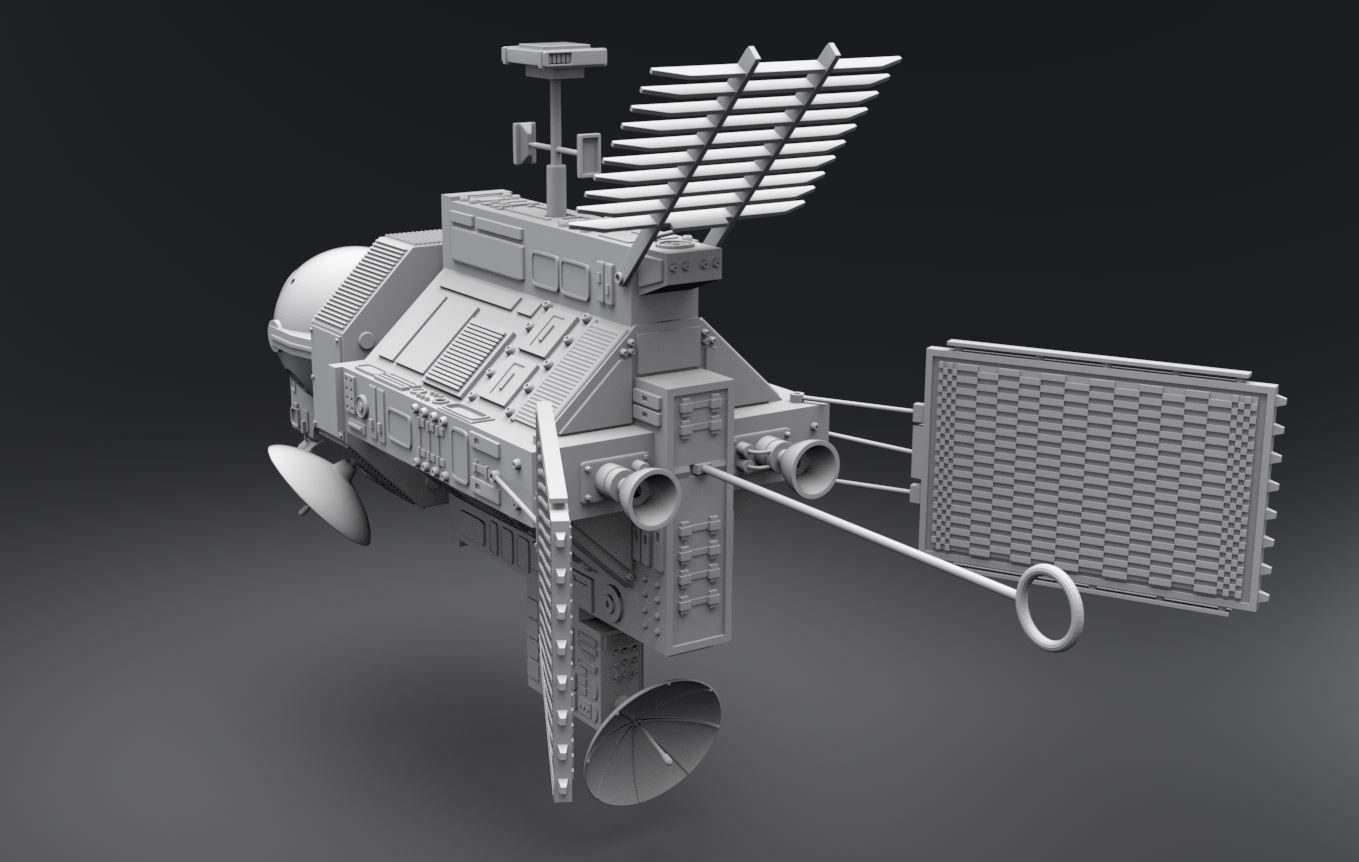 Space Intruder Detector Scale model 3D model 3D printable | CGTrader