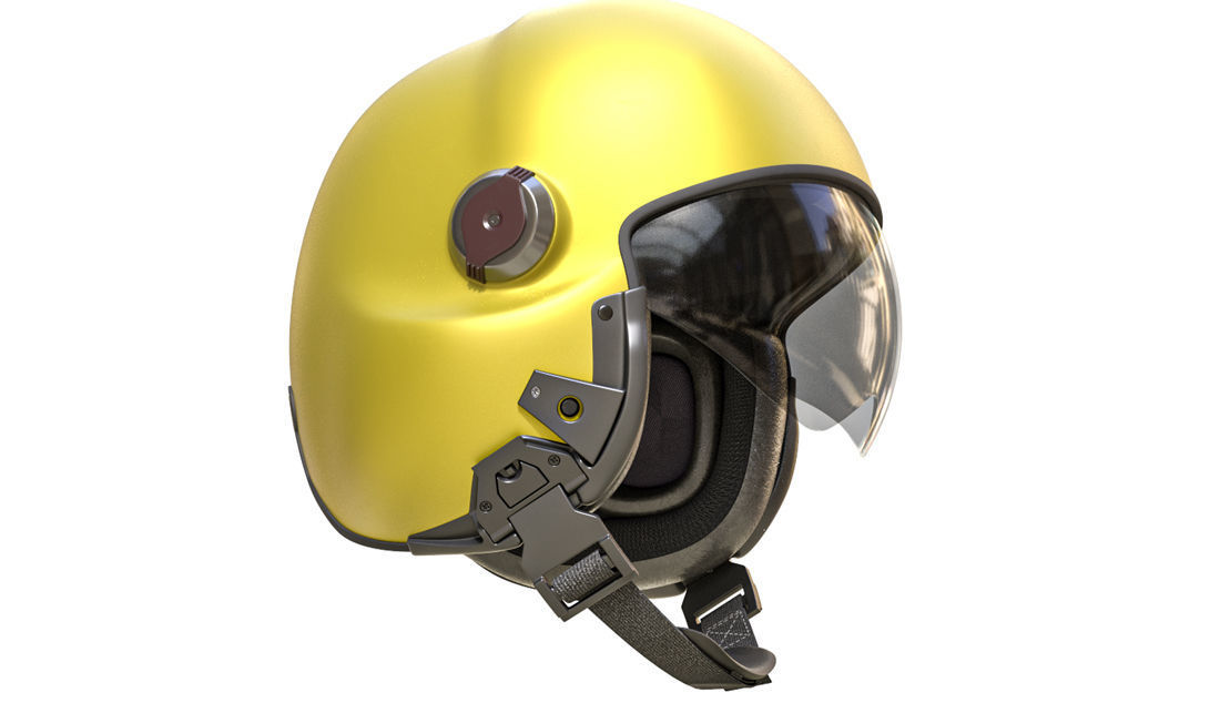 Msa gallet lh050 Pilot Helmet 3D model | CGTrader
