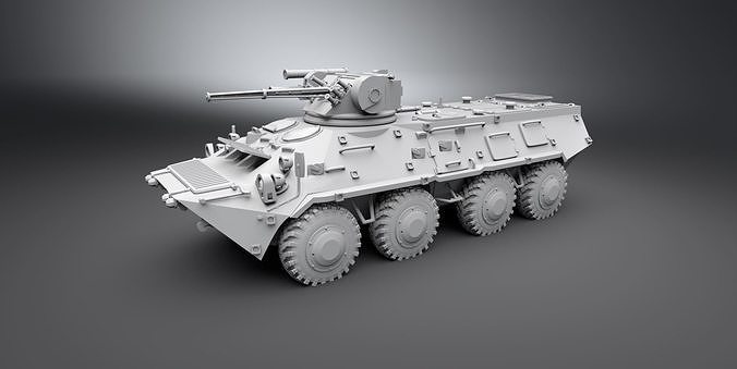 BTR 3eU1 Scale model 3D model 3D printable | CGTrader