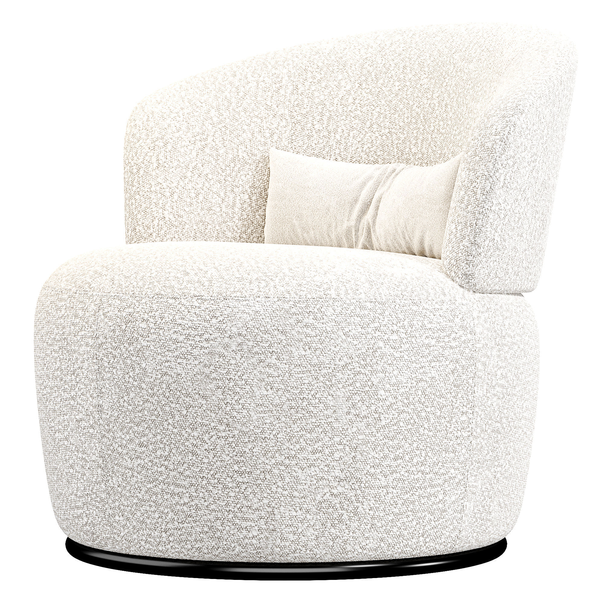 Amber Boucle Swivel Chair By Castlery 3D model | CGTrader