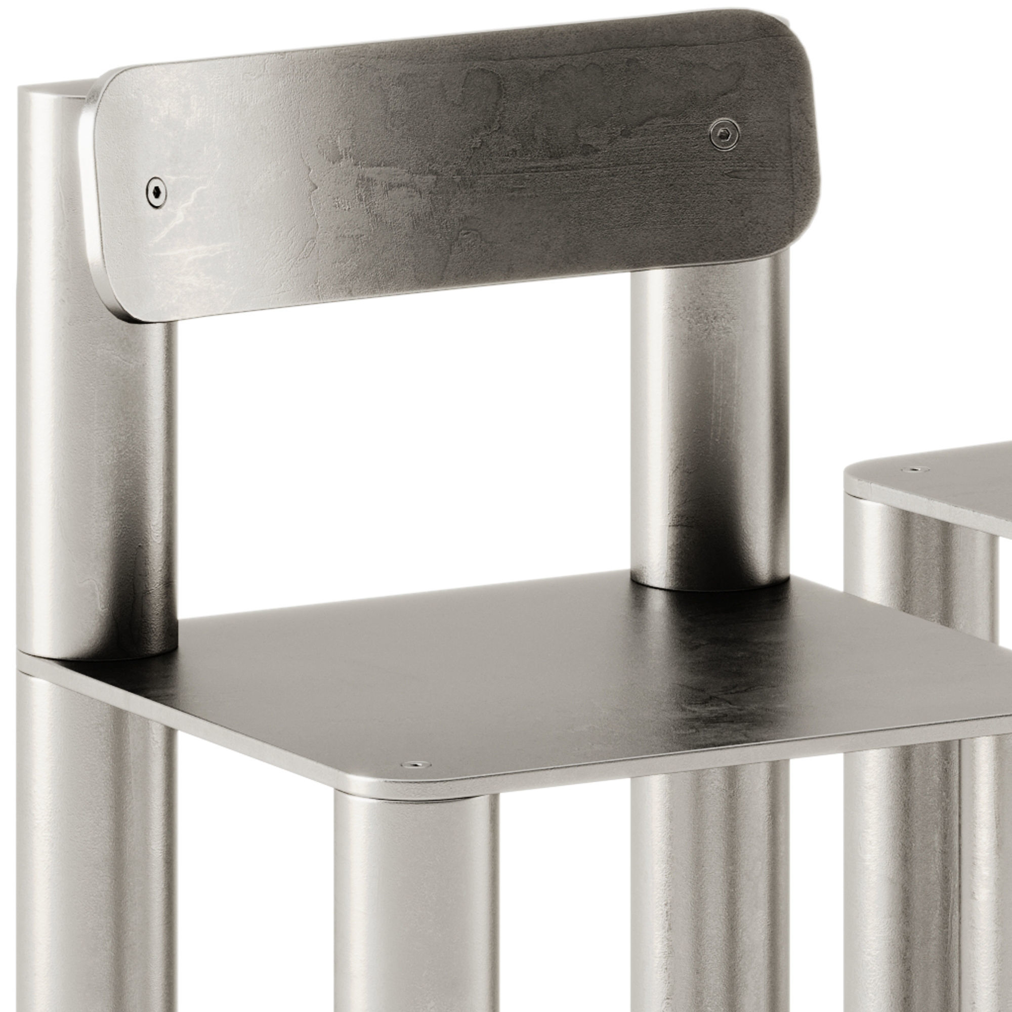 Found SILO Open back aluminium chair 3D model | CGTrader