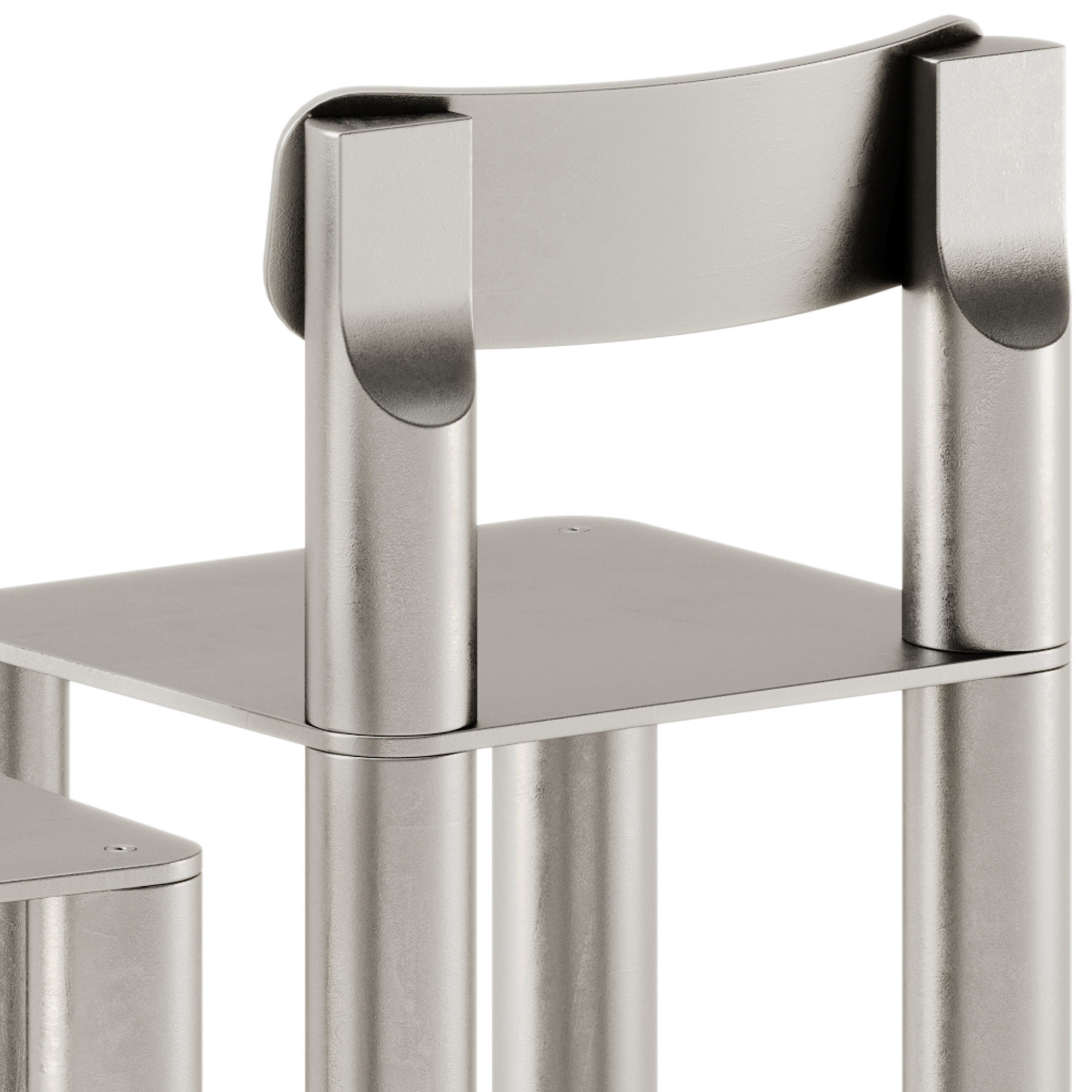 Found SILO Open back aluminium chair 3D model | CGTrader