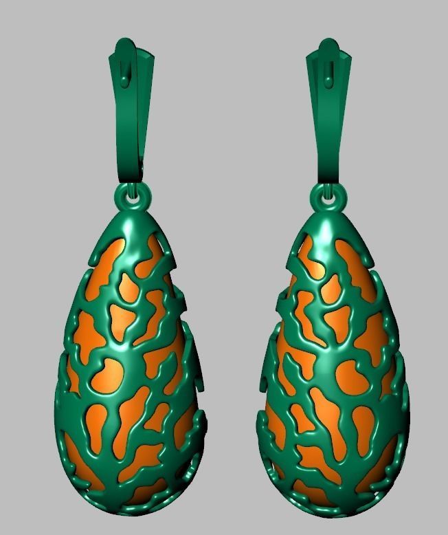 Earring model 0280 3D printable model free 3D model 3D printable | CGTrader