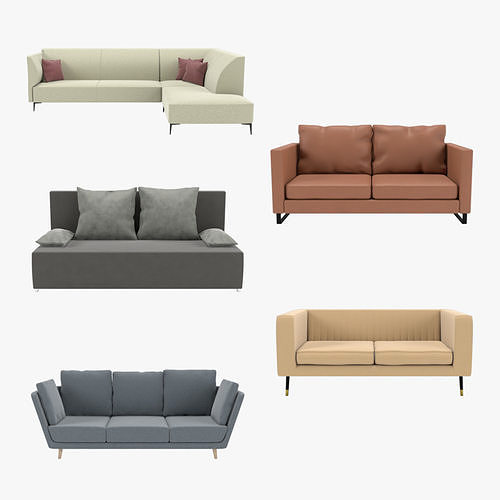 Sofas Set 3D model | CGTrader