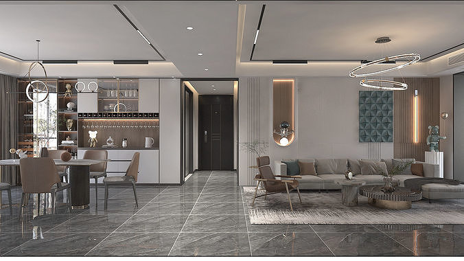 Interior Design - Modern Simplicity 3D model | CGTrader