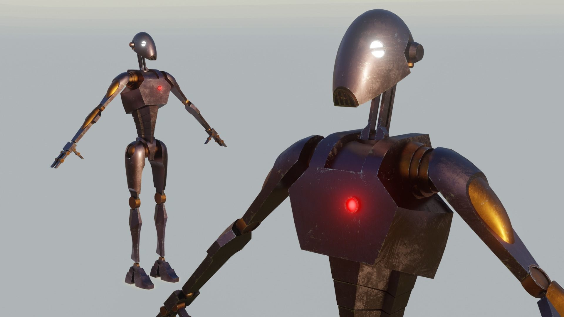 3D model BX series commando droid VR / AR / low-poly | CGTrader