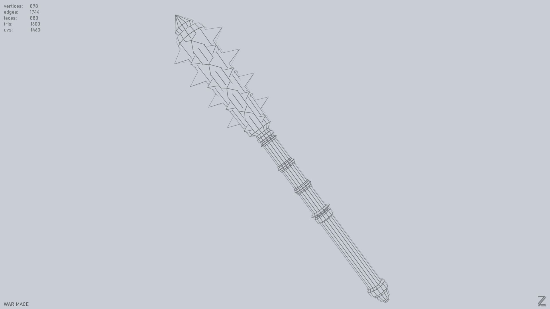 3D model War mace VR / AR / low-poly | CGTrader