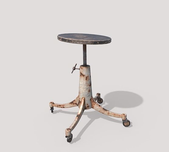 Old Rusted Stool 3D model | CGTrader