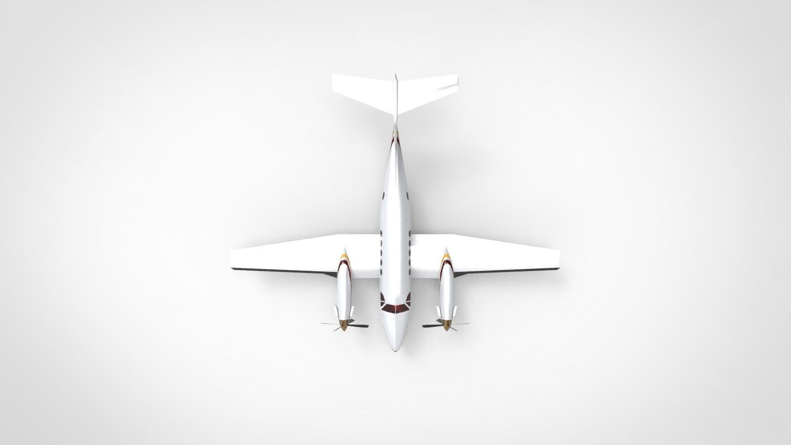 Beechcraft King Air airplane 3D model | CGTrader