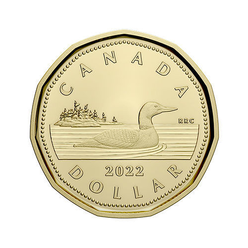 Canadian Loonie Dollar Coin Money 3D model 3D printable | CGTrader