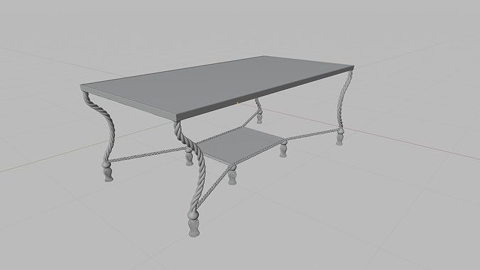 Rose Gold Living room table 3D model | CGTrader