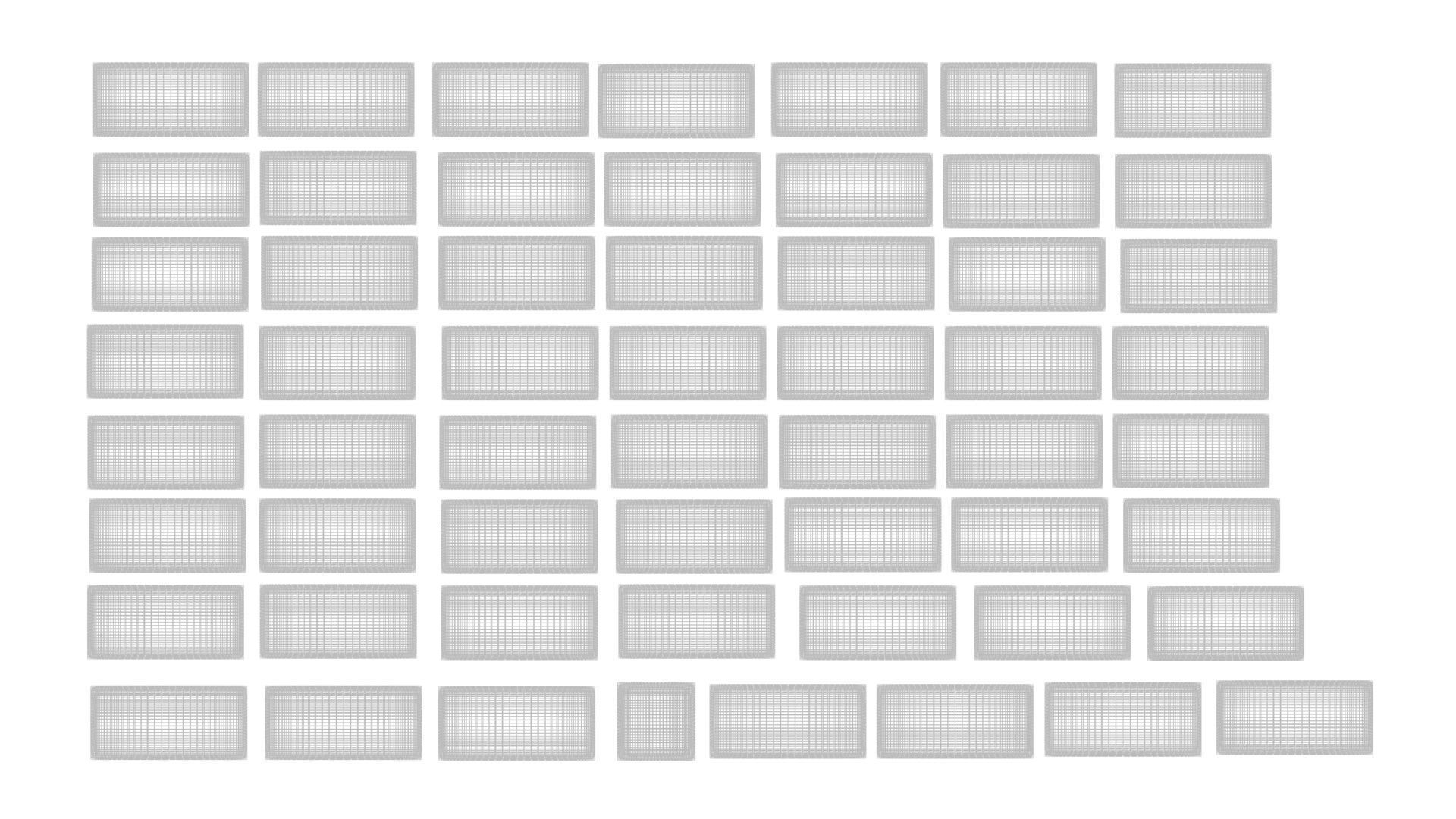 Lego Chocolate Bar Tiles Set 3D model | CGTrader