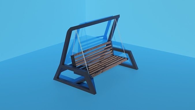 High poly animated swing 3D model animated | CGTrader