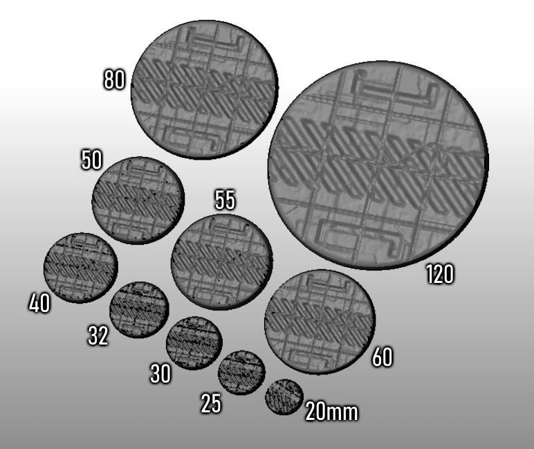 S1 - ENOLA BAY 20-120mm Round Bases 3D model 3D printable | CGTrader