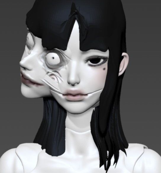 BJD girl doll inspired -Tomie by Junji Ito- 3D model 3D printable ...