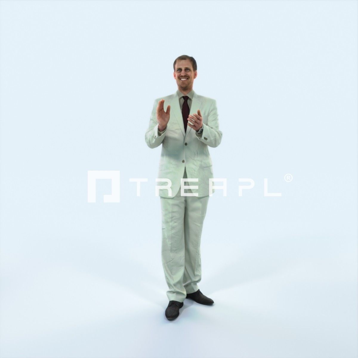 3D model Mistery 07D Clapping Elegant Man VR / AR / low-poly | CGTrader