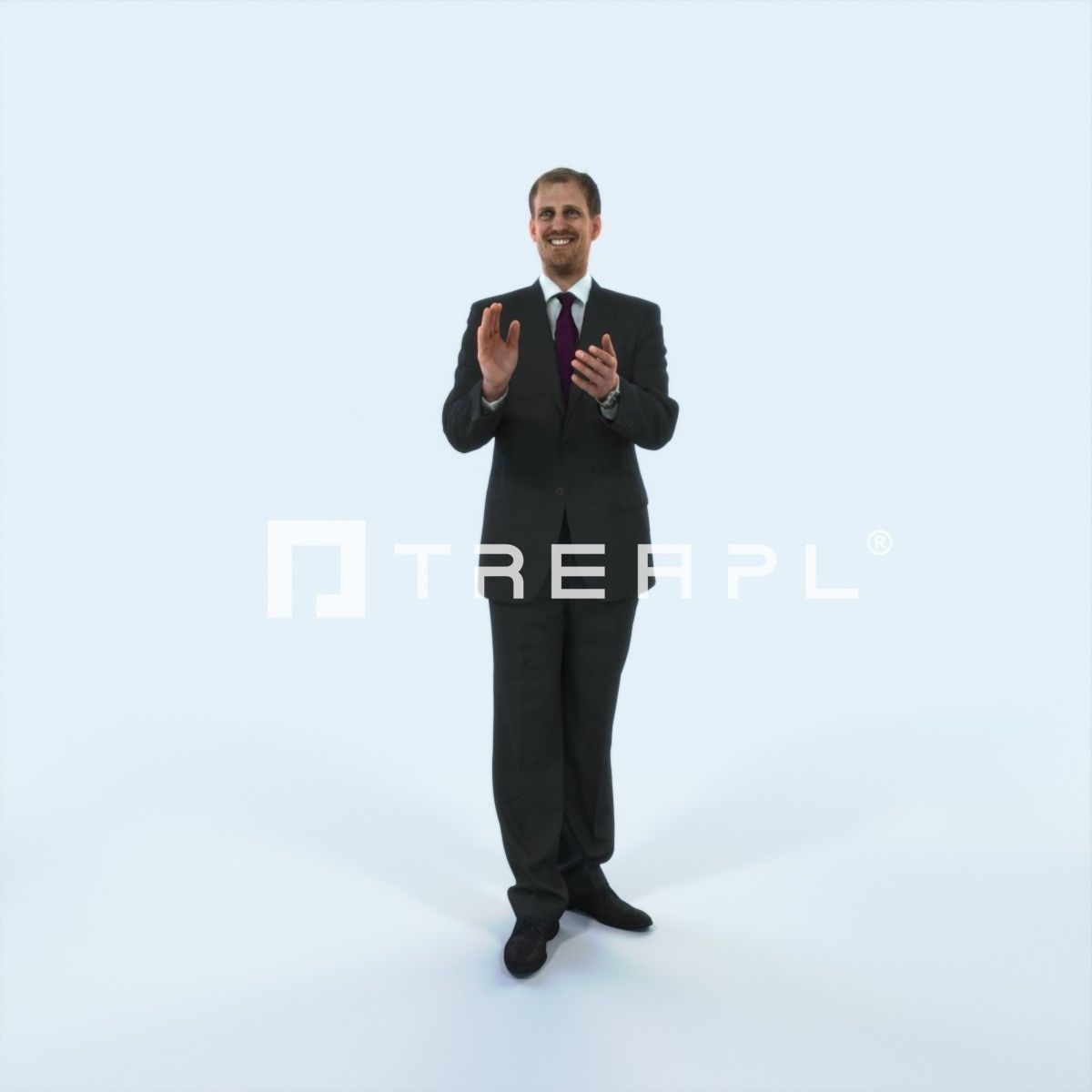 3D model Mistery 07B Clapping Elegant Man VR / AR / low-poly | CGTrader