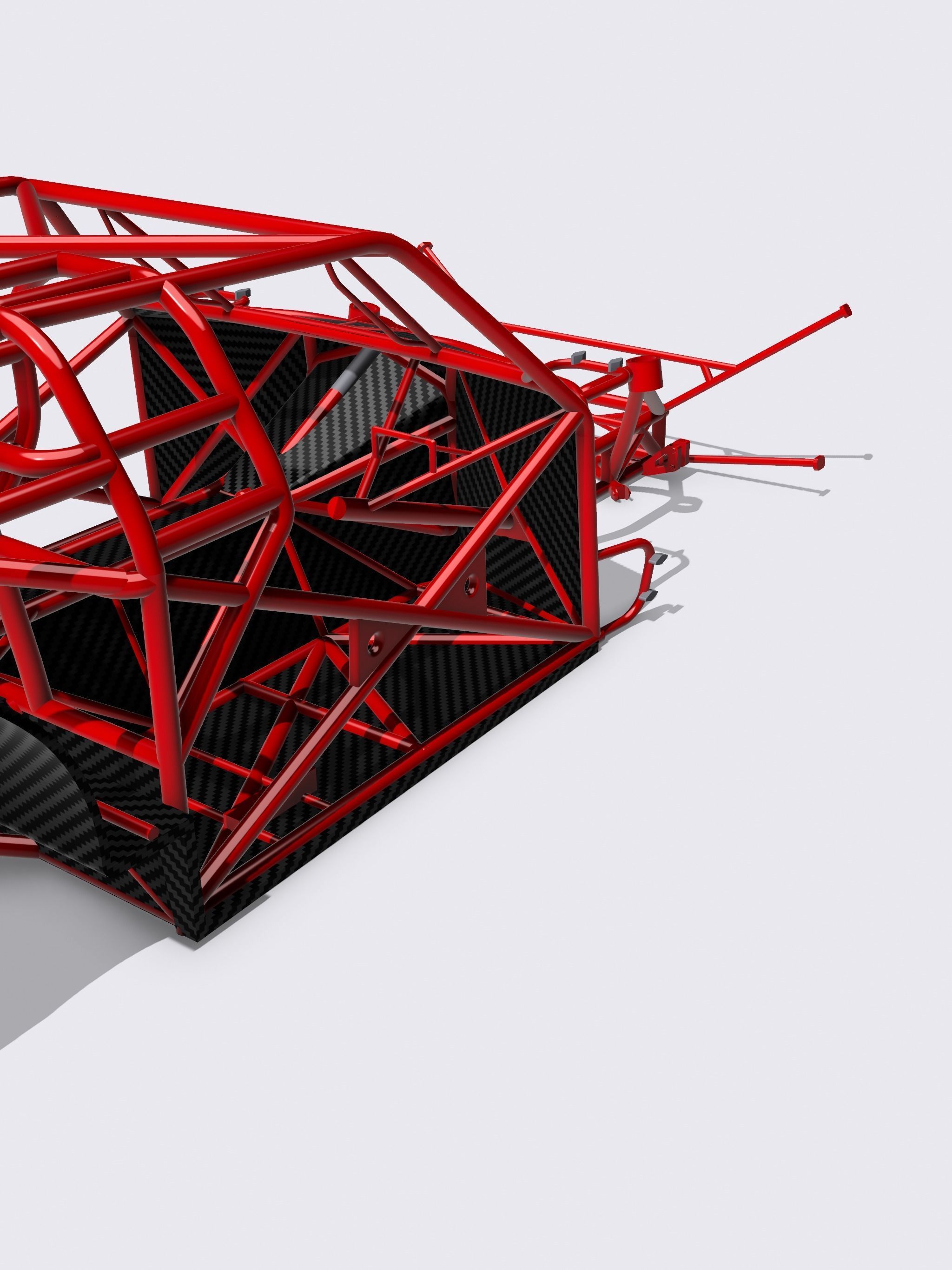 VC Valiant Promod tubular chassis with floors tubs firewall 3D model 3D ...