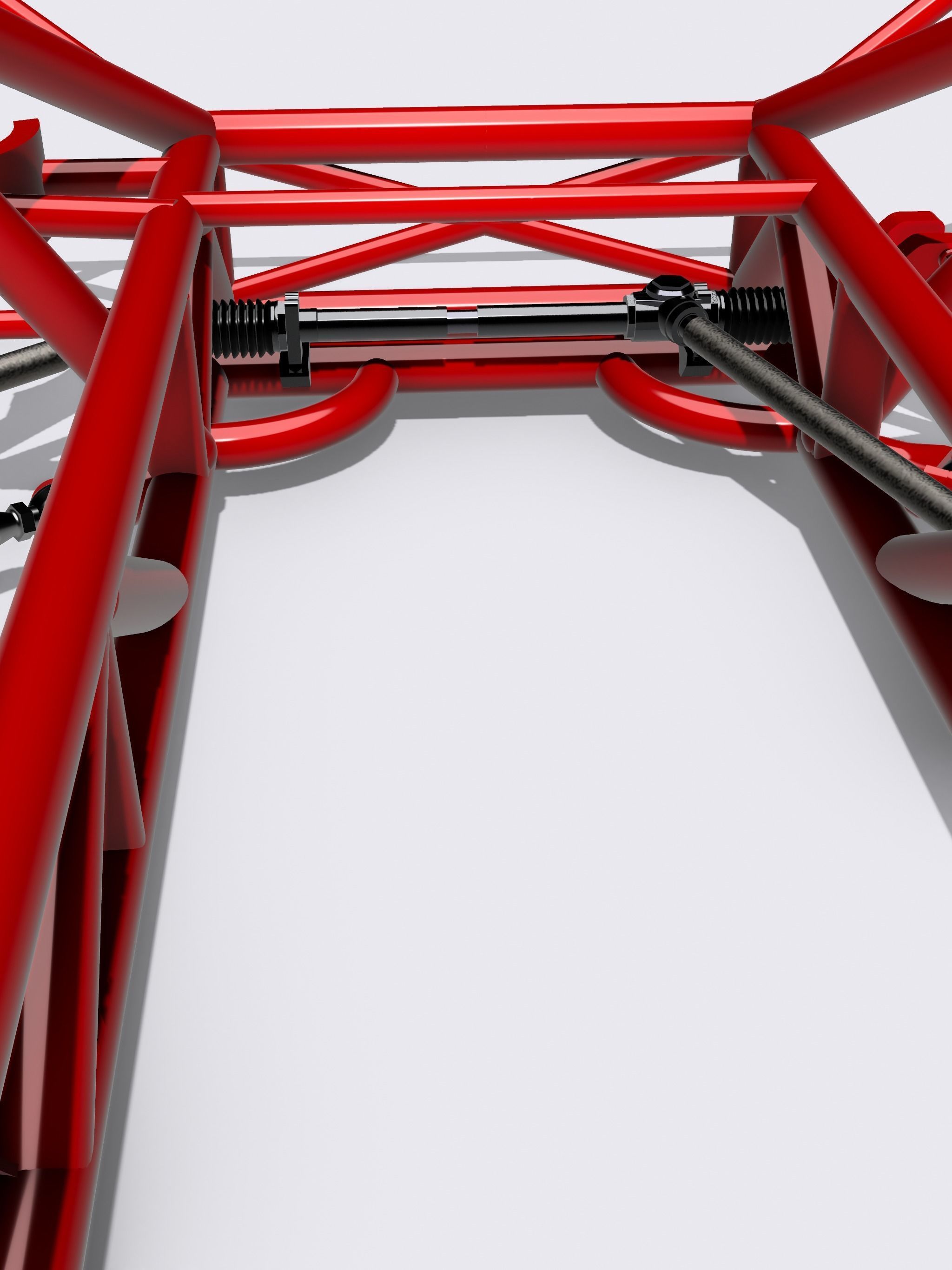 VC Valiant Promod tubular chassis Suspension Brakes Steering 3D model ...