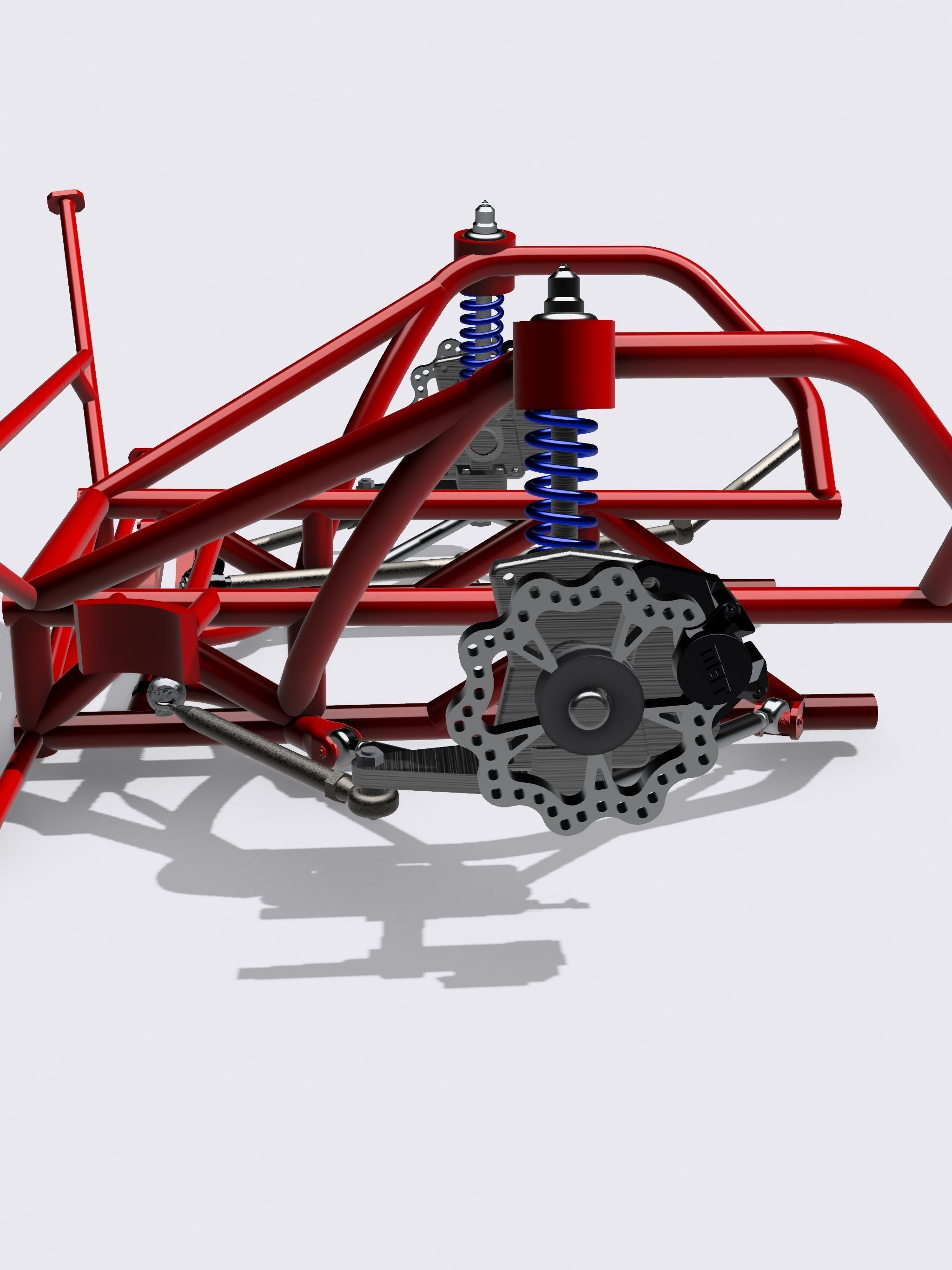 VC Valiant Promod tubular chassis Suspension Brakes Steering 3D model ...