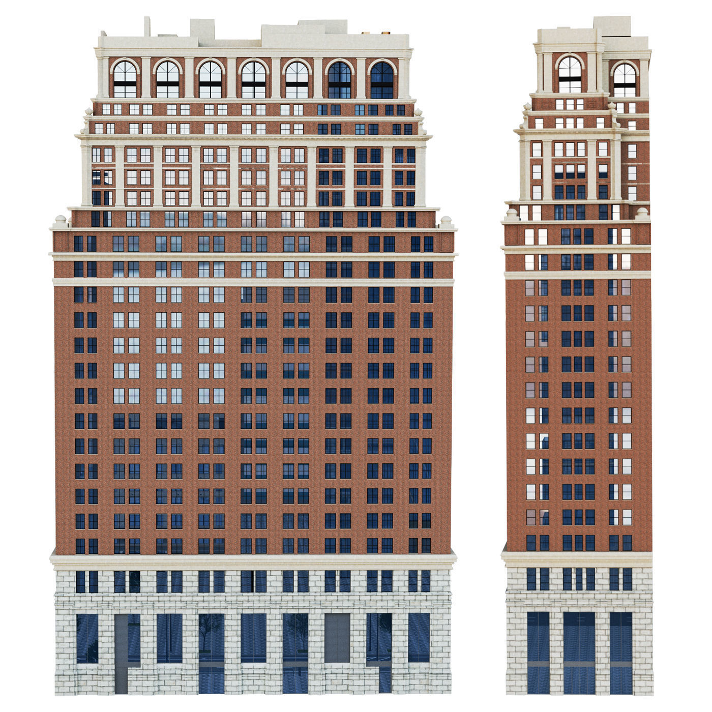 Building 44 Wall Street New York 3D model | CGTrader