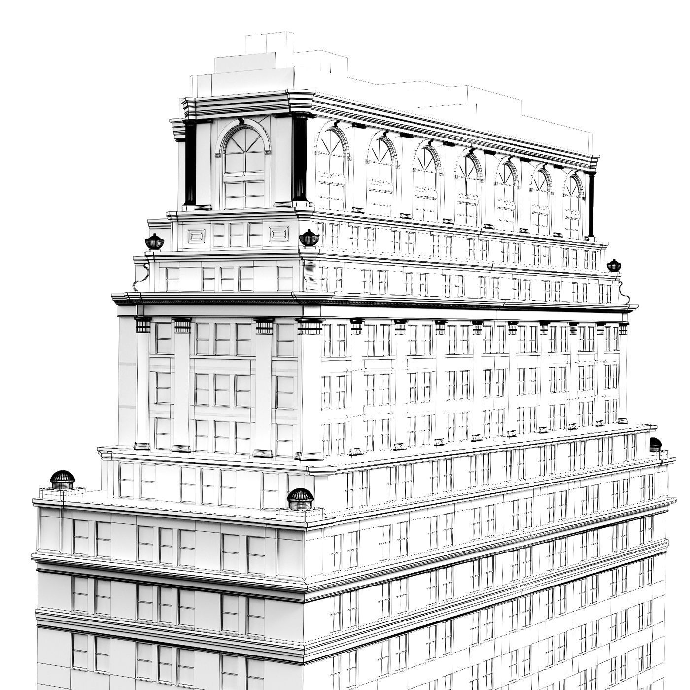 Building 44 Wall Street New York 3D model | CGTrader