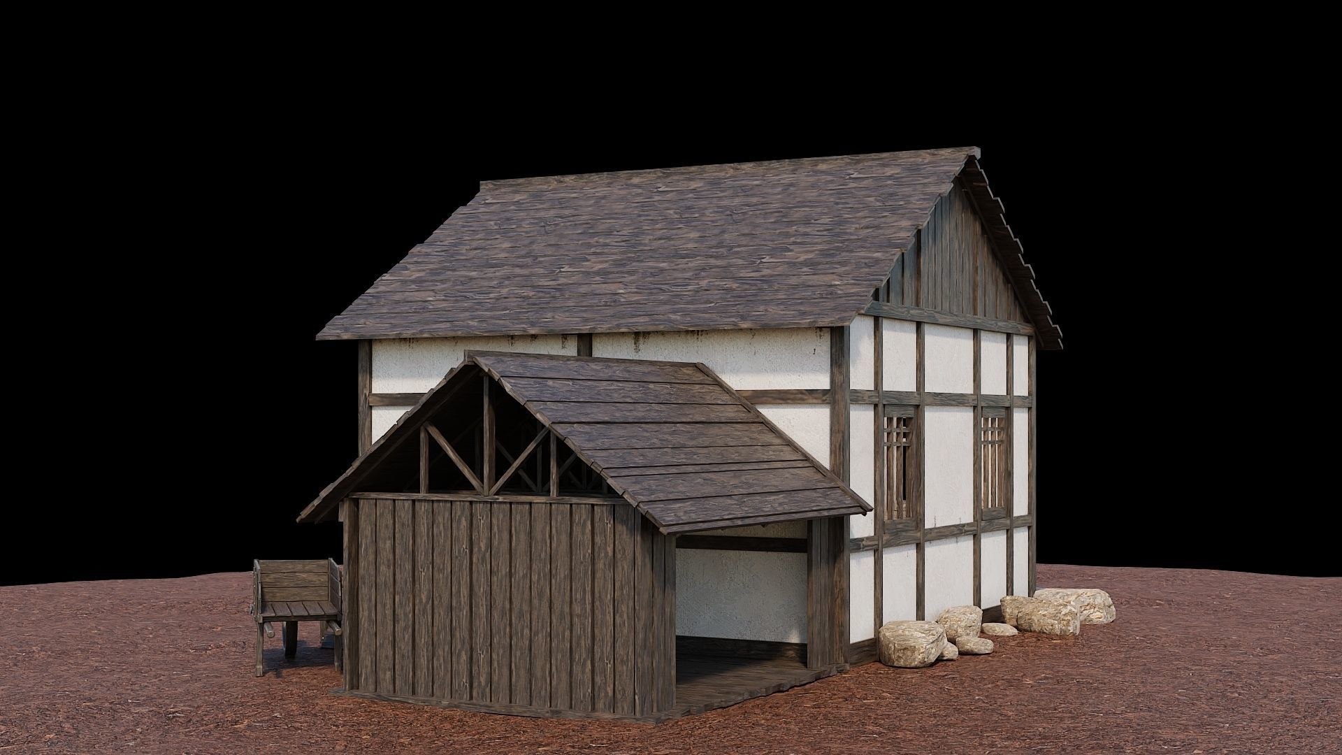 3D model Medieval Village Asset 13 - 4K Textures Game Ready VR / AR ...