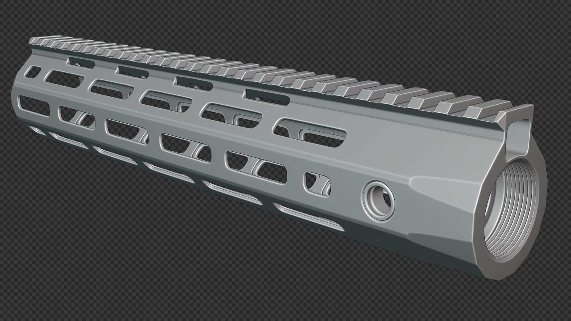 3D model AR-15 KAC URX4 1075Inch M-LOK Handguard VR / AR / low-poly ...