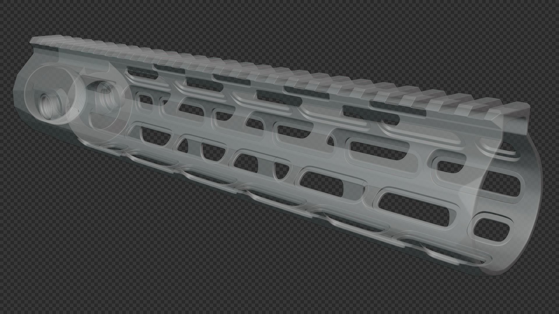 3D model AR-15 KAC URX4 1075Inch M-LOK Handguard VR / AR / low-poly ...