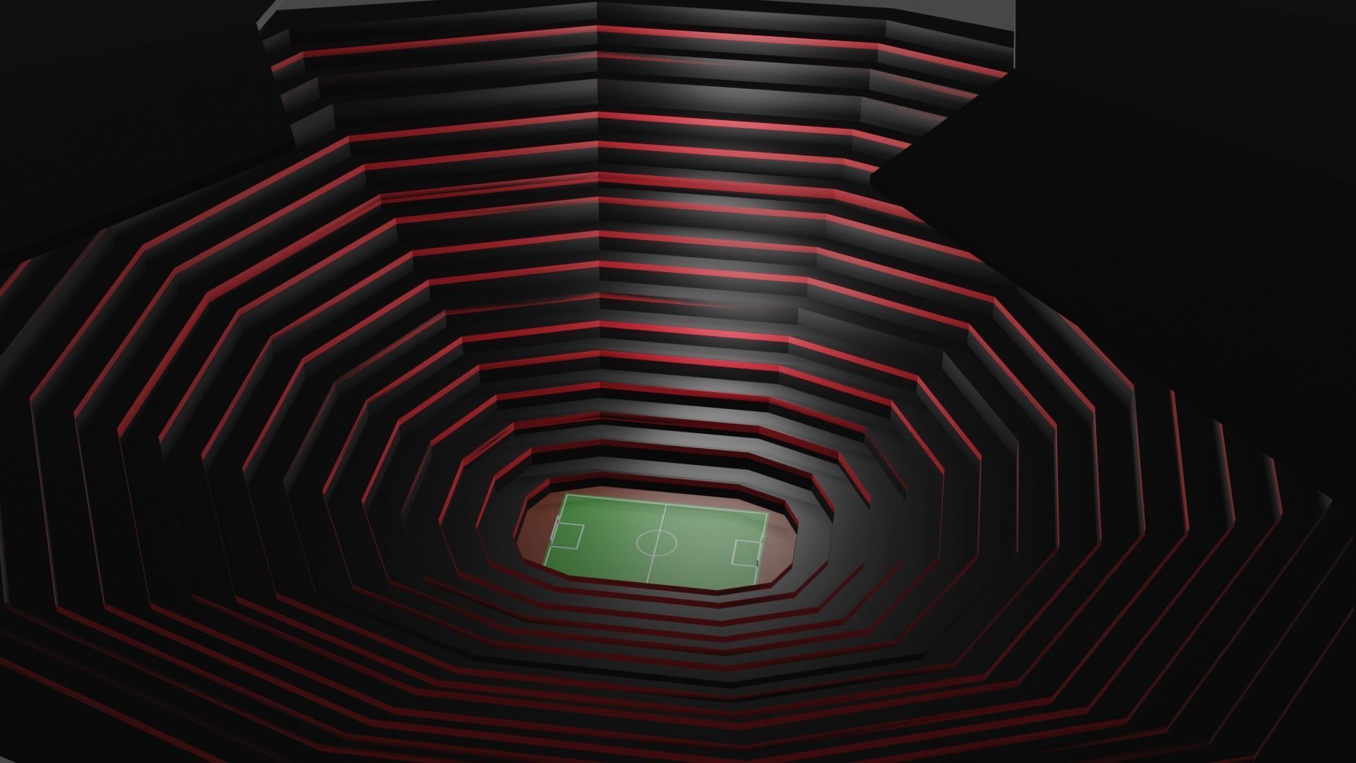 Football stadium 3D model | CGTrader