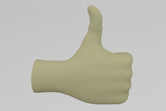 Thumbs up 3D model 3D printable | CGTrader