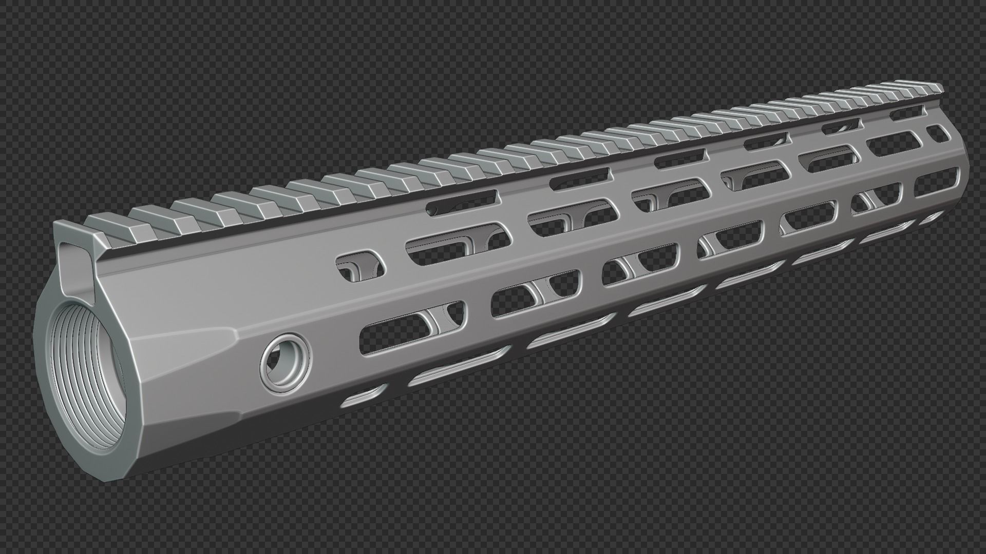 3D model AR-15 KAC URX4 13Inch M-LOK Handguard VR / AR / low-poly ...