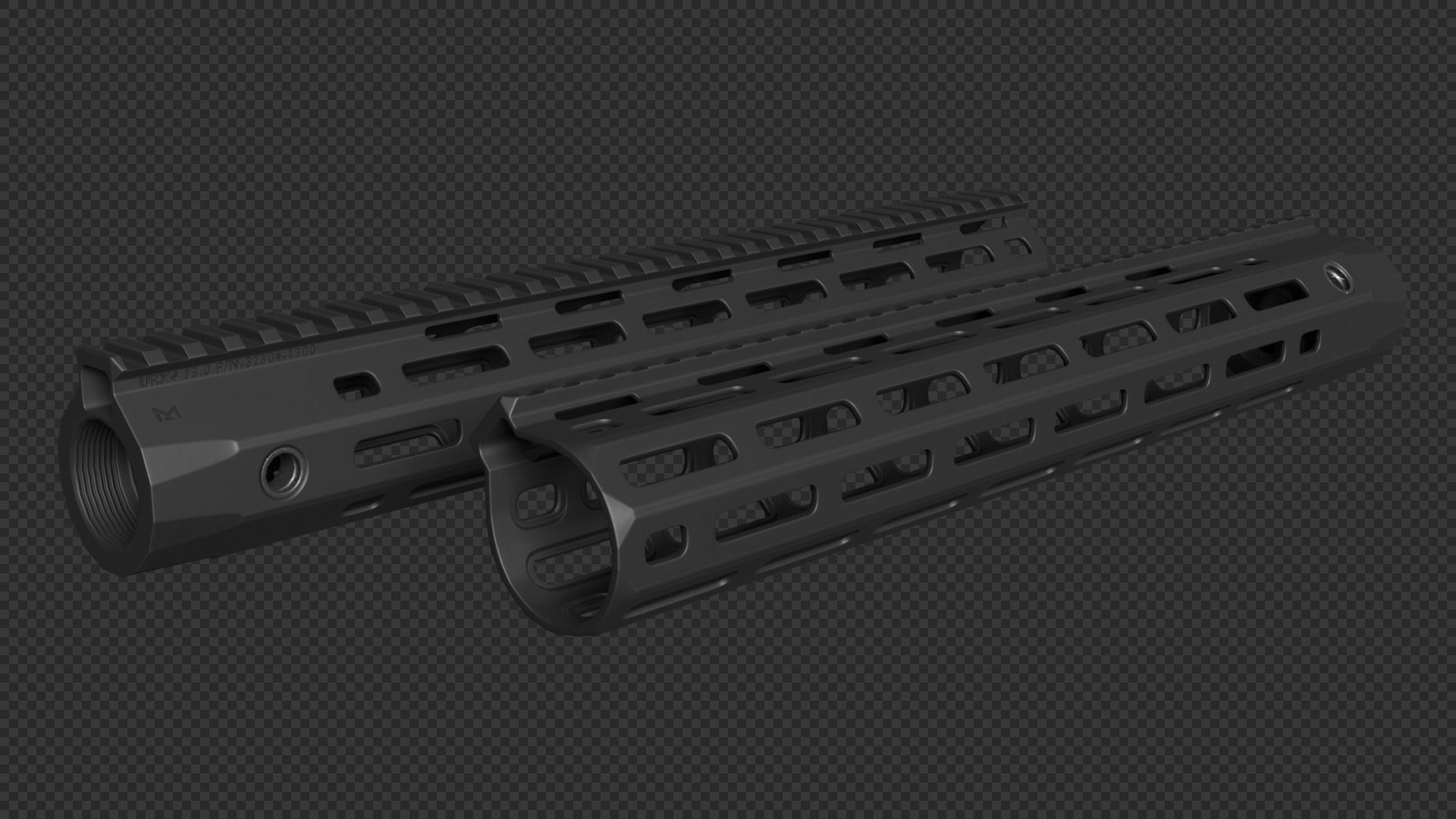 3D model AR-15 KAC URX4 13Inch M-LOK Handguard VR / AR / low-poly ...
