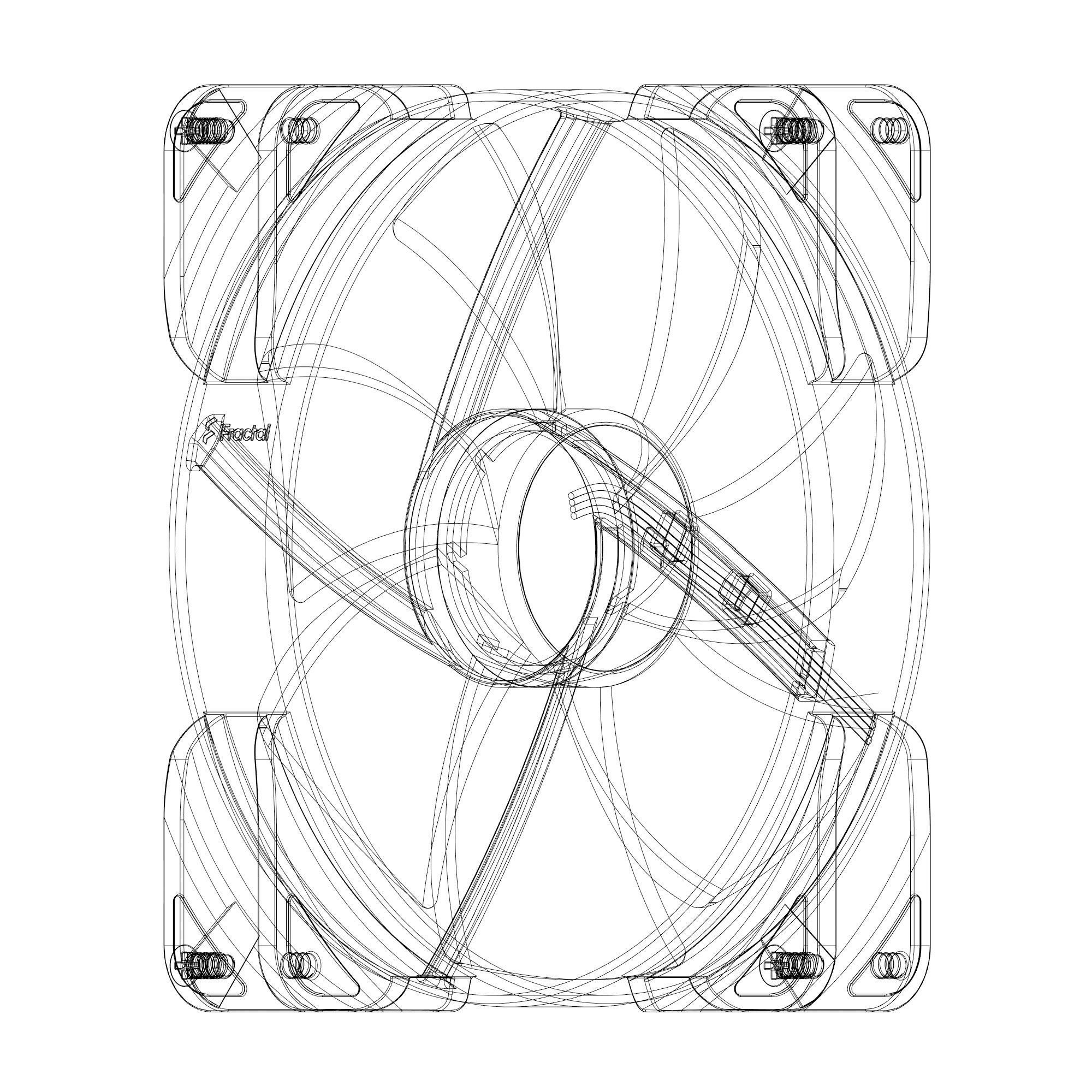 Computer Fan - Fractal Design Aspect 14 PWM 3D model | CGTrader