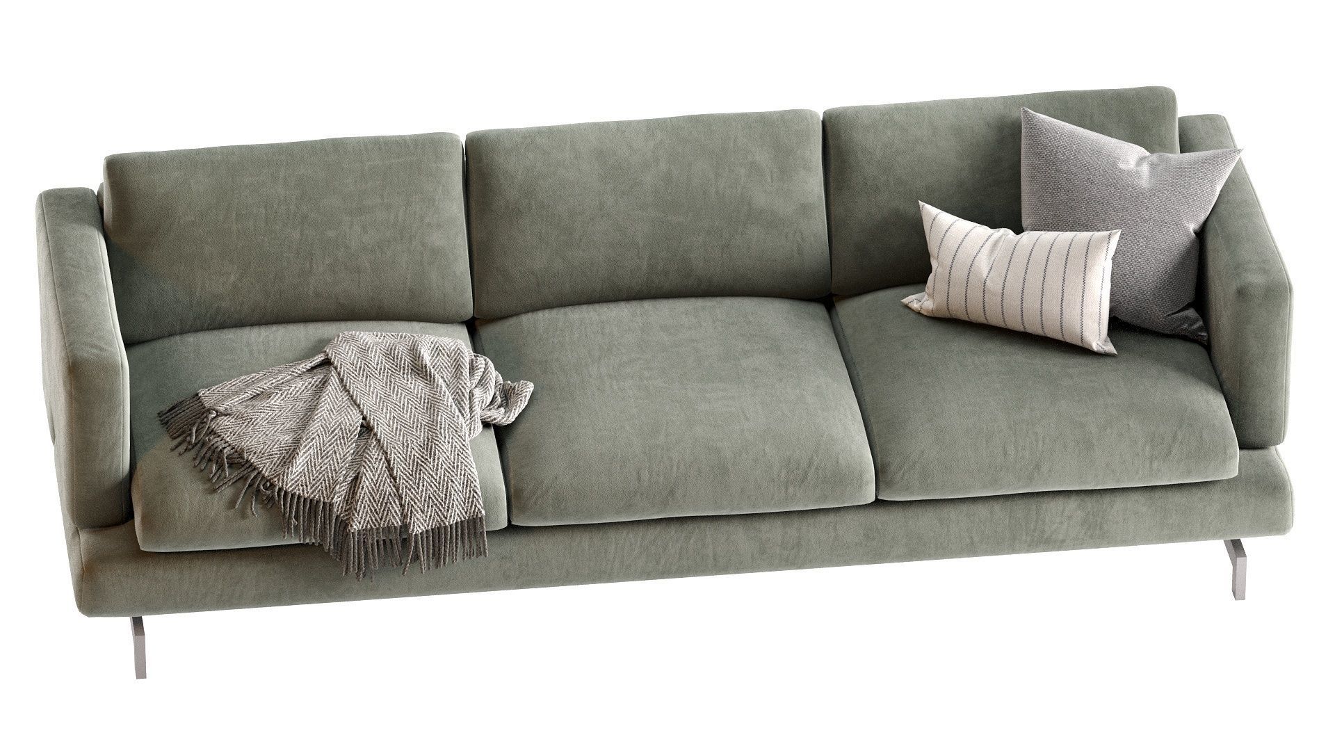 Natuzzi Jeremy Sofa 3 Seat 3D model | CGTrader