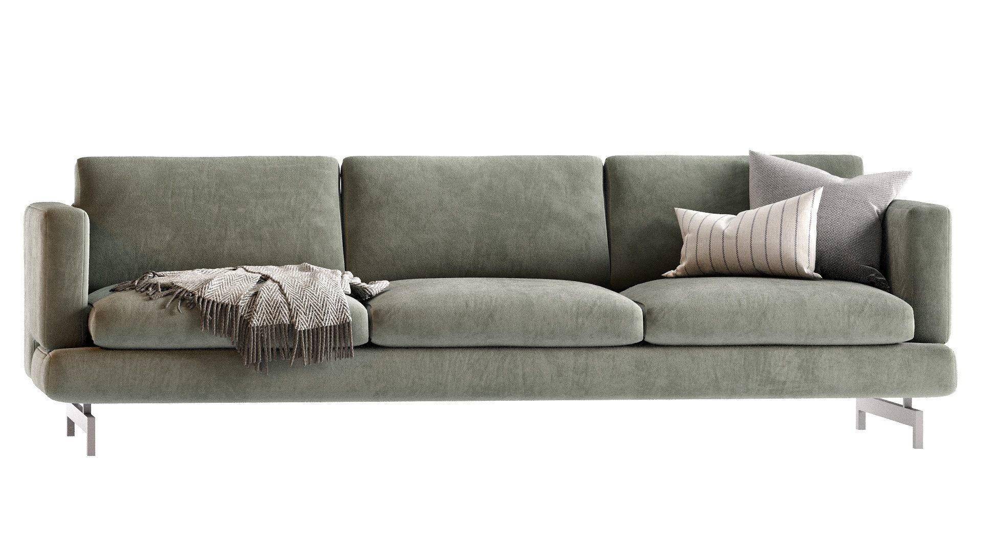 Natuzzi Jeremy Sofa 3 Seat 3D model | CGTrader