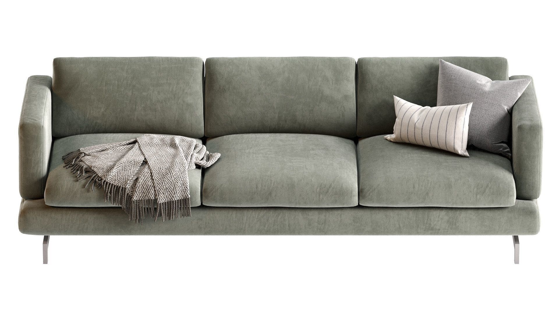 Natuzzi Jeremy Sofa 3 Seat 3D model | CGTrader